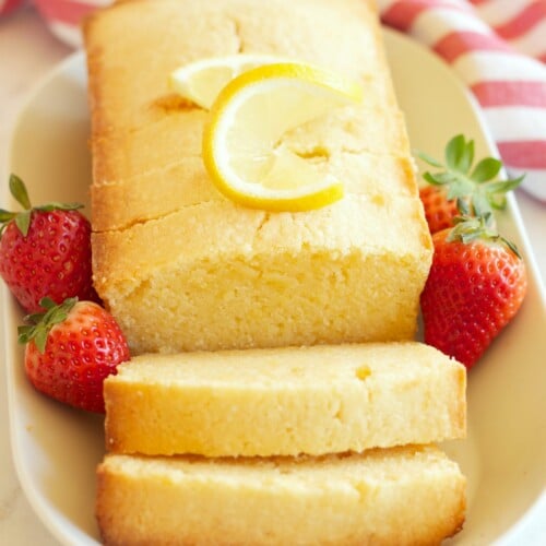 Perfect Lemon Pound Cake - The Busy Baker