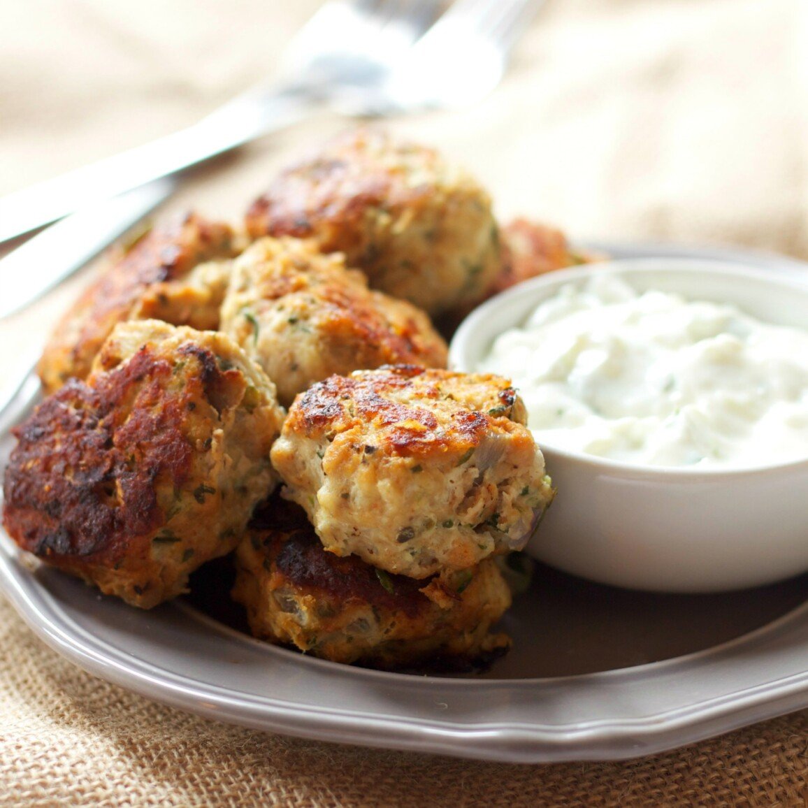 Skinny Greek Turkey Meatballs - The Busy Baker
