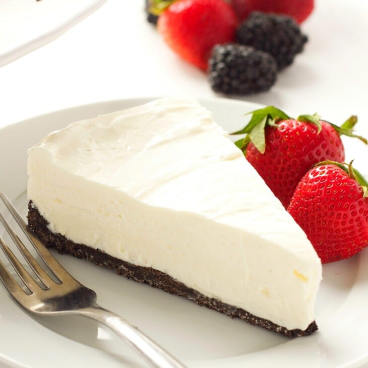 Classic No Bake Cheesecake - The Busy Baker