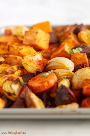 Paprika Chicken Sheet Pan Dinner - The Busy Baker