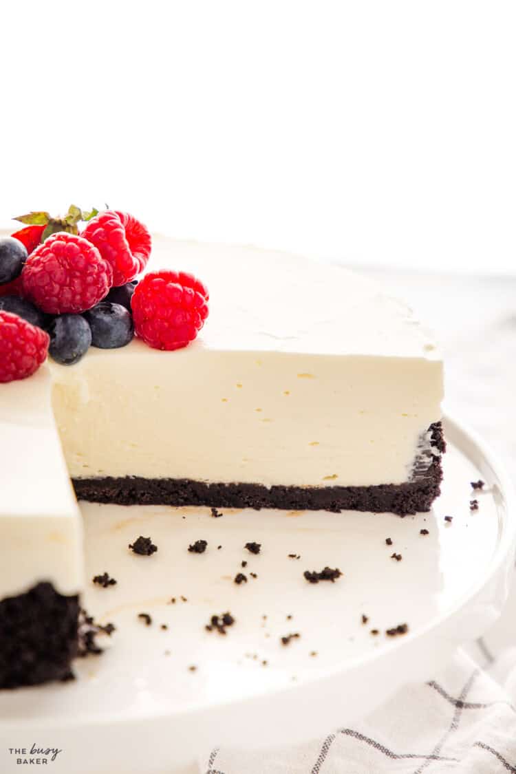 No Bake Cheesecake - The Busy Baker