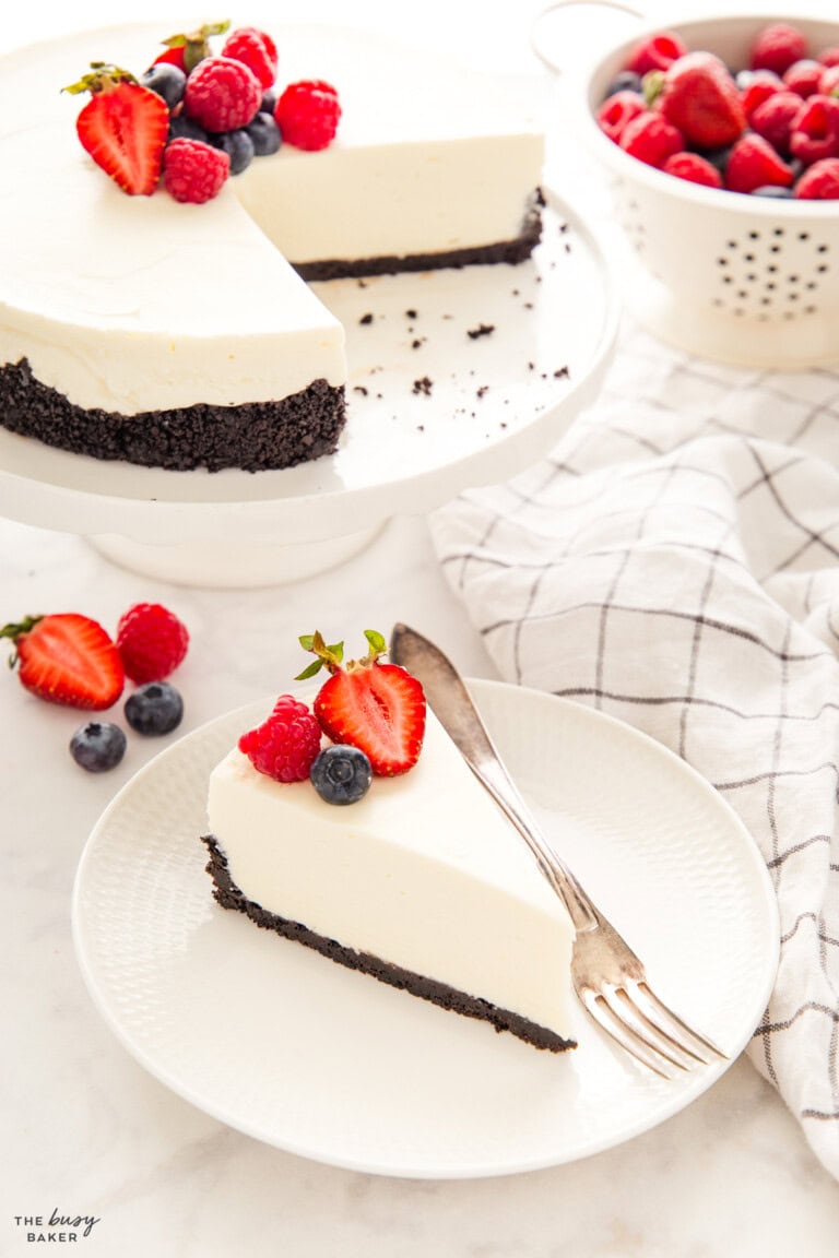 No Bake Cheesecake - The Busy Baker