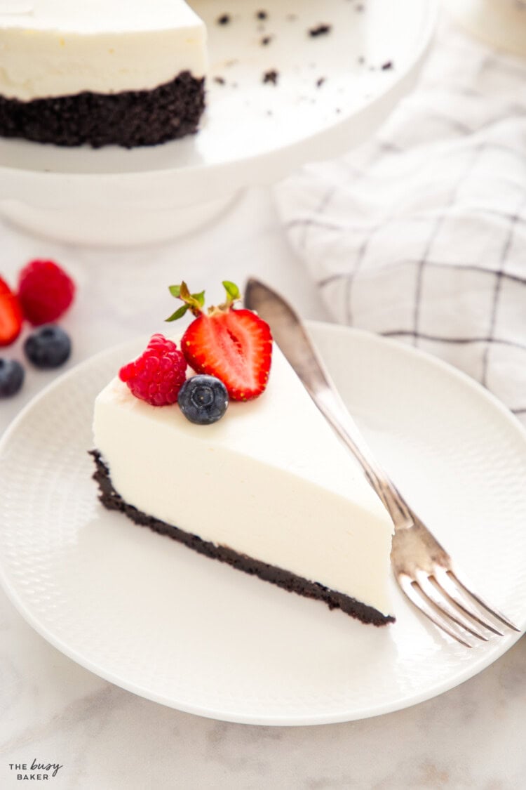 No Bake Cheesecake - The Busy Baker