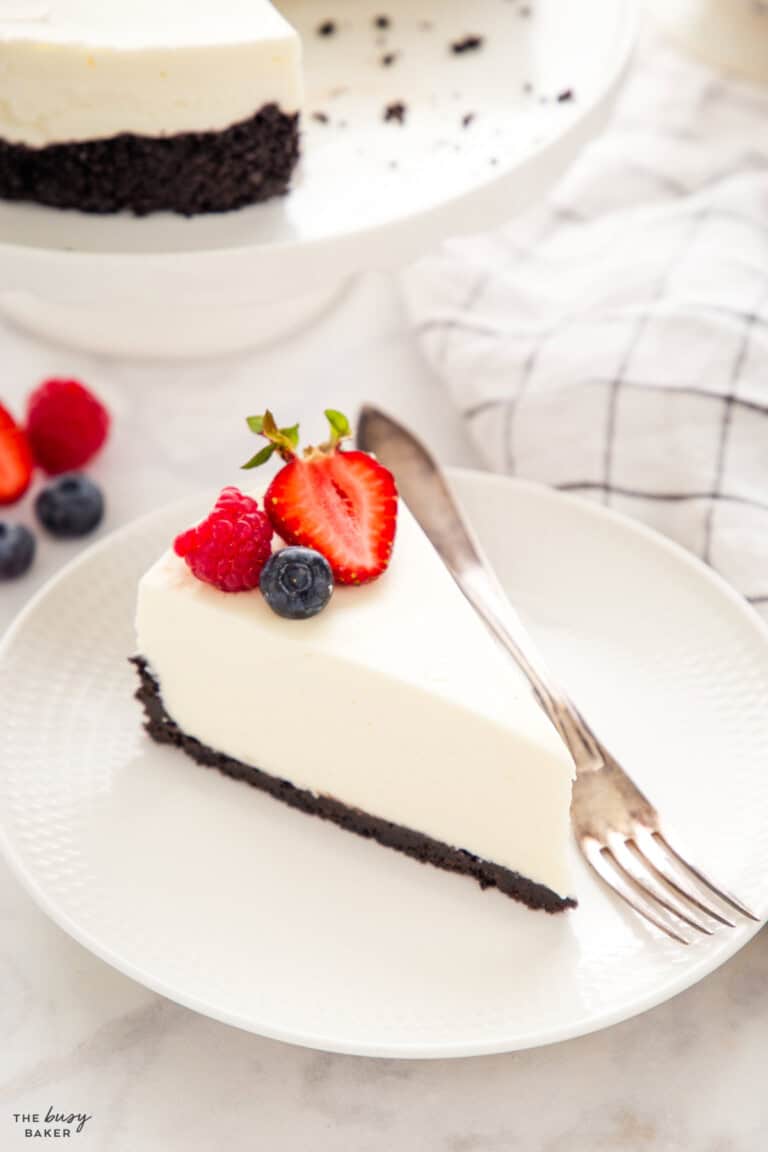 No Bake Cheesecake - The Busy Baker