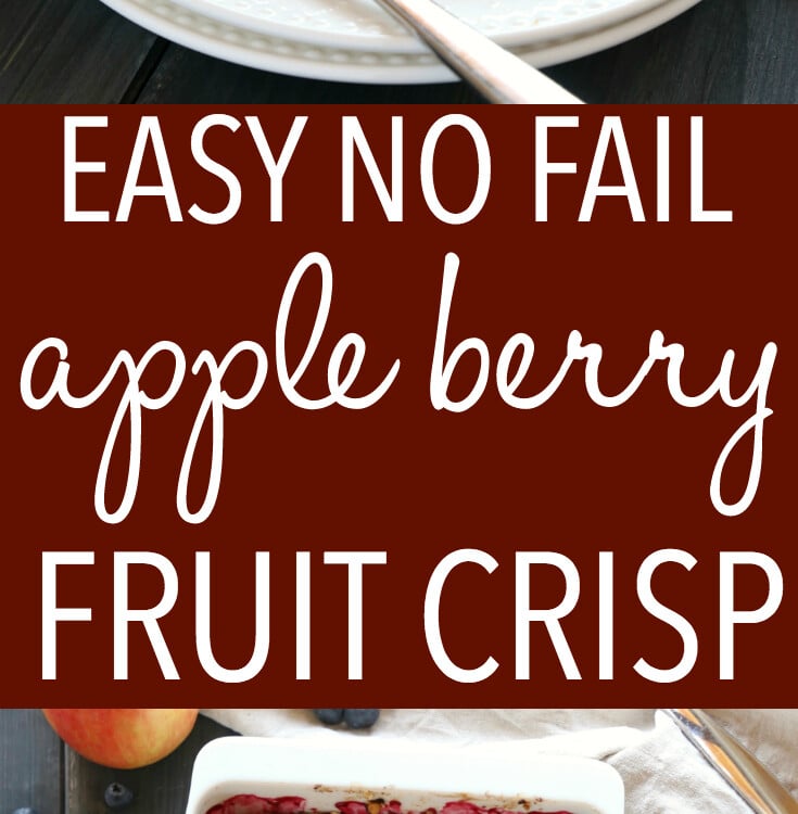 How to Make Easy Apple Berry Fruit Crisp - The Busy Baker