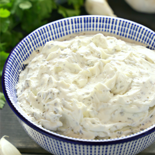 Easy Homemade Herb and Garlic Cream Cheese - The Busy Baker