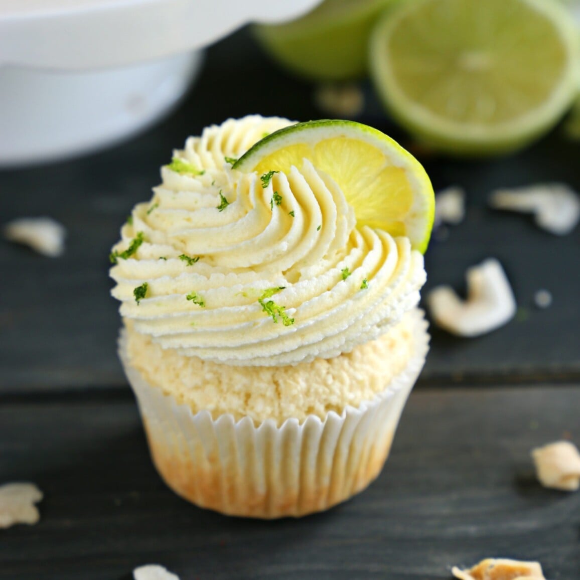 Dairy Free Coconut Lime Cupcakes - The Busy Baker