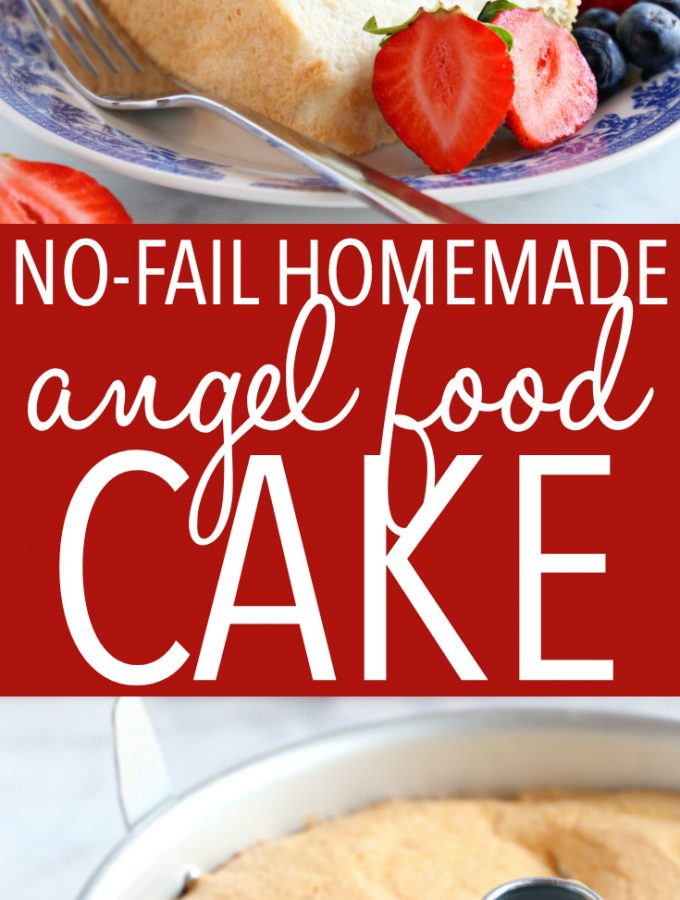 No Fail Homemade Angel Food Cake - The Busy Baker