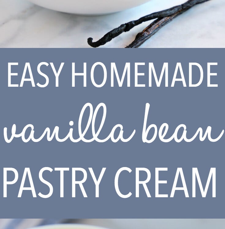 Easy Homemade Vanilla Bean Pastry Cream - The Busy Baker