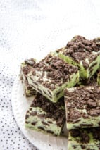 Mint Oreo Fudge (St. Patrick's Day Treat) - The Busy Baker