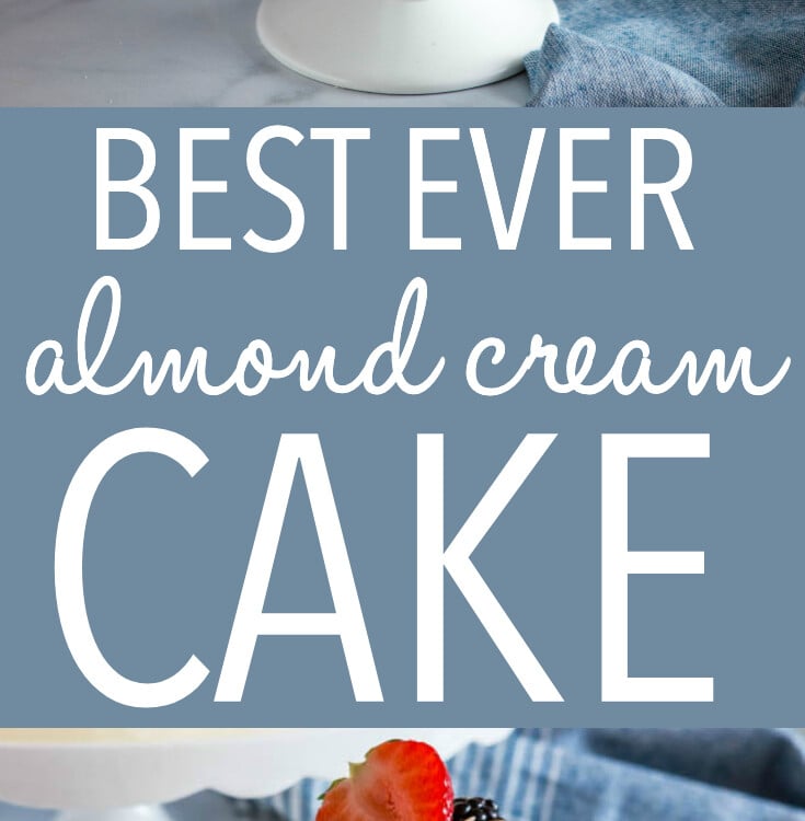 Best Ever Almond Cream Cake {Easy Layer Cake} - The Busy Baker