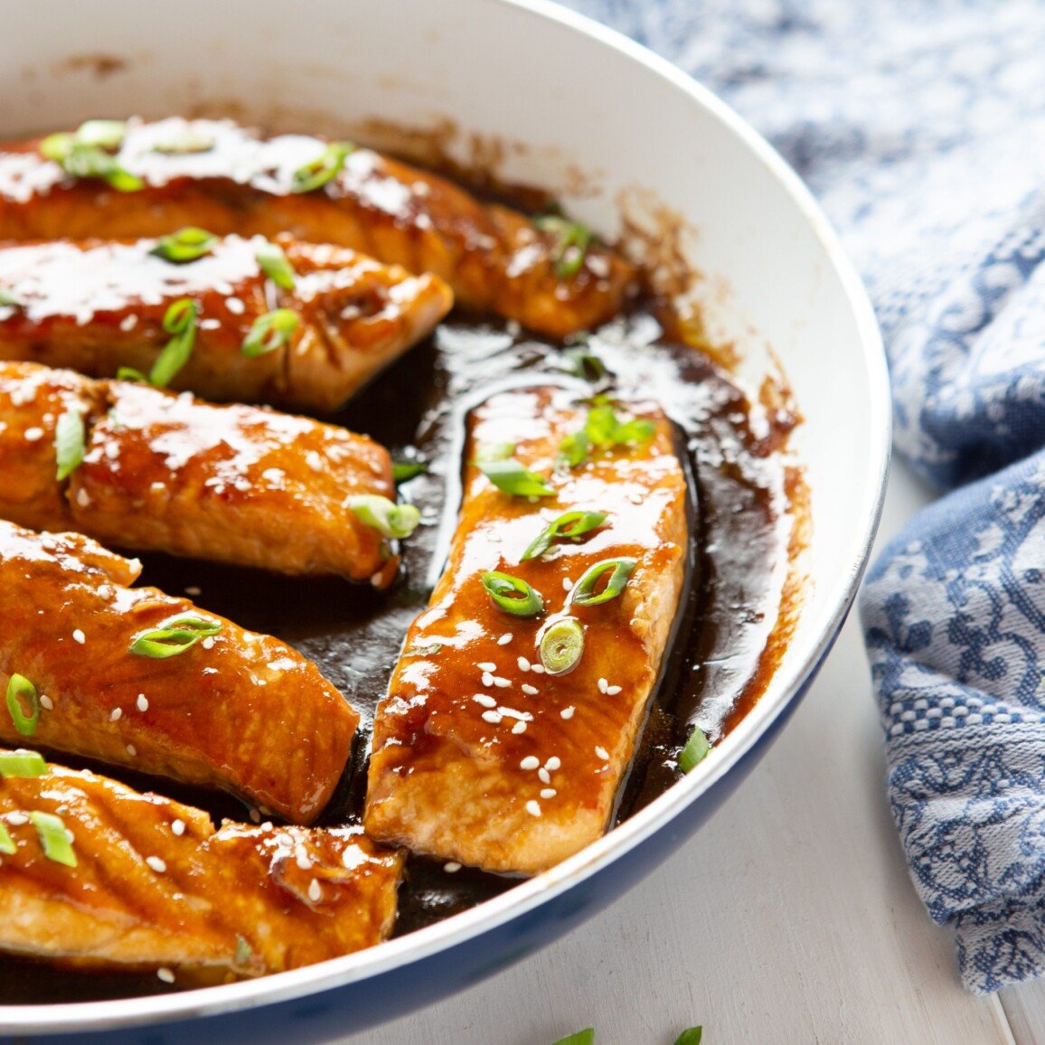 Teriyaki Glazed Salmon {Easy Salmon Recipe} - The Busy Baker