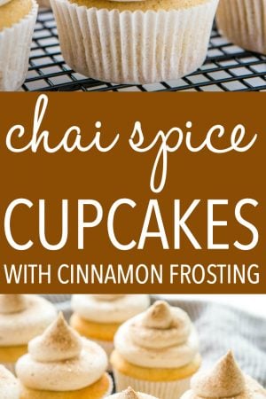 Chai Spice Cupcakes with Cinnamon Frosting - The Busy Baker