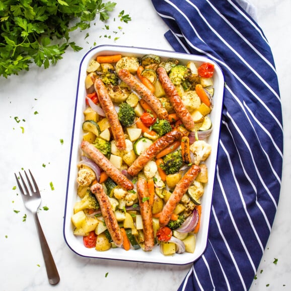 Easy One Pot Roasted Chicken Dinner - The Busy Baker