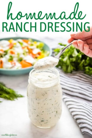 Homemade Ranch Dressing {Easy to Make!} - The Busy Baker