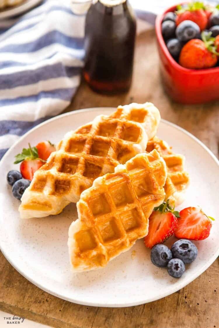 Croffles {Easy Croissant Waffles} - The Busy Baker