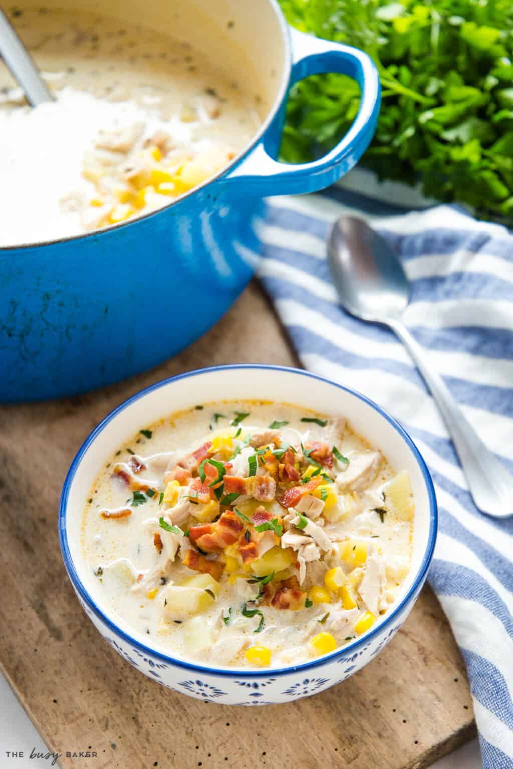 Chicken Corn Chowder - The Busy Baker