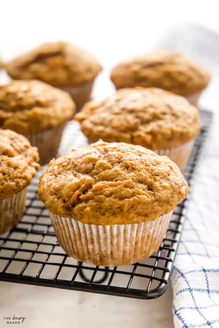 Carrot Muffins - The Busy Baker