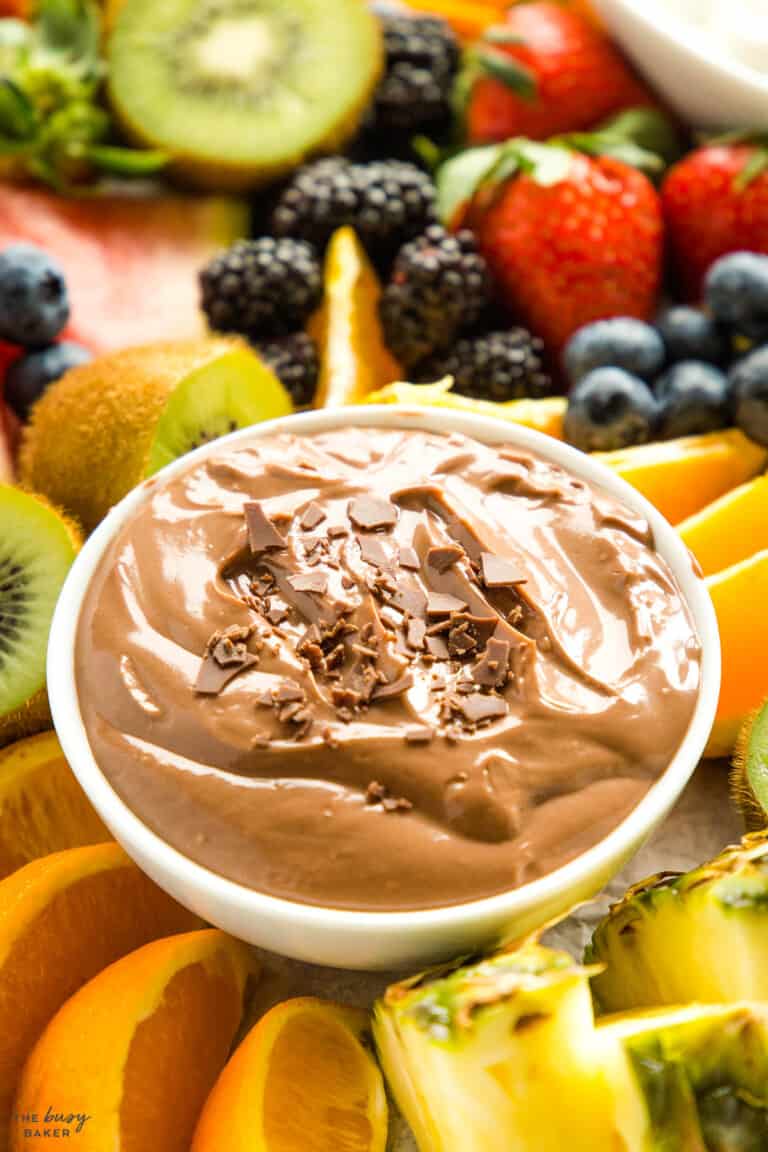 Chocolate Fruit Dip - The Busy Baker