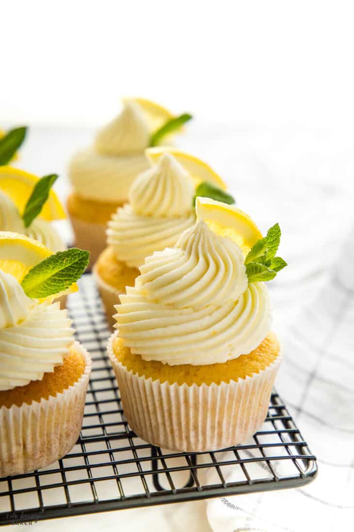 Lemon Cupcakes - The Busy Baker