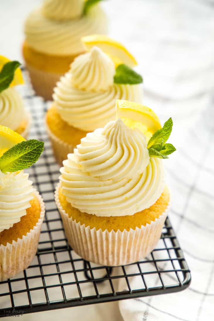 Lemon Cupcakes - The Busy Baker