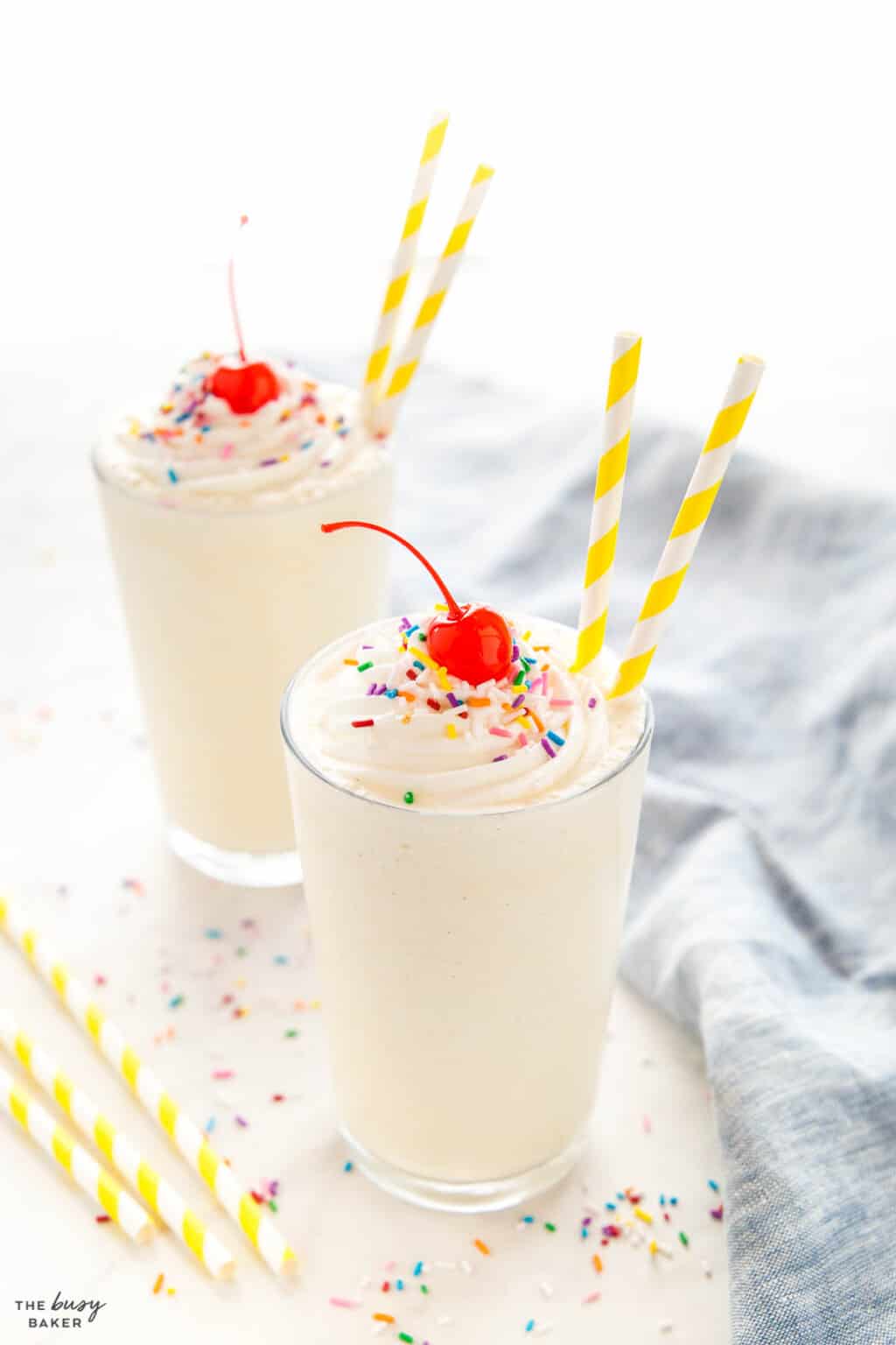 Vanilla Milkshake - The Busy Baker