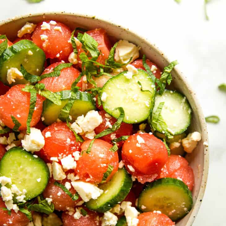 Watermelon Salad - The Busy Baker