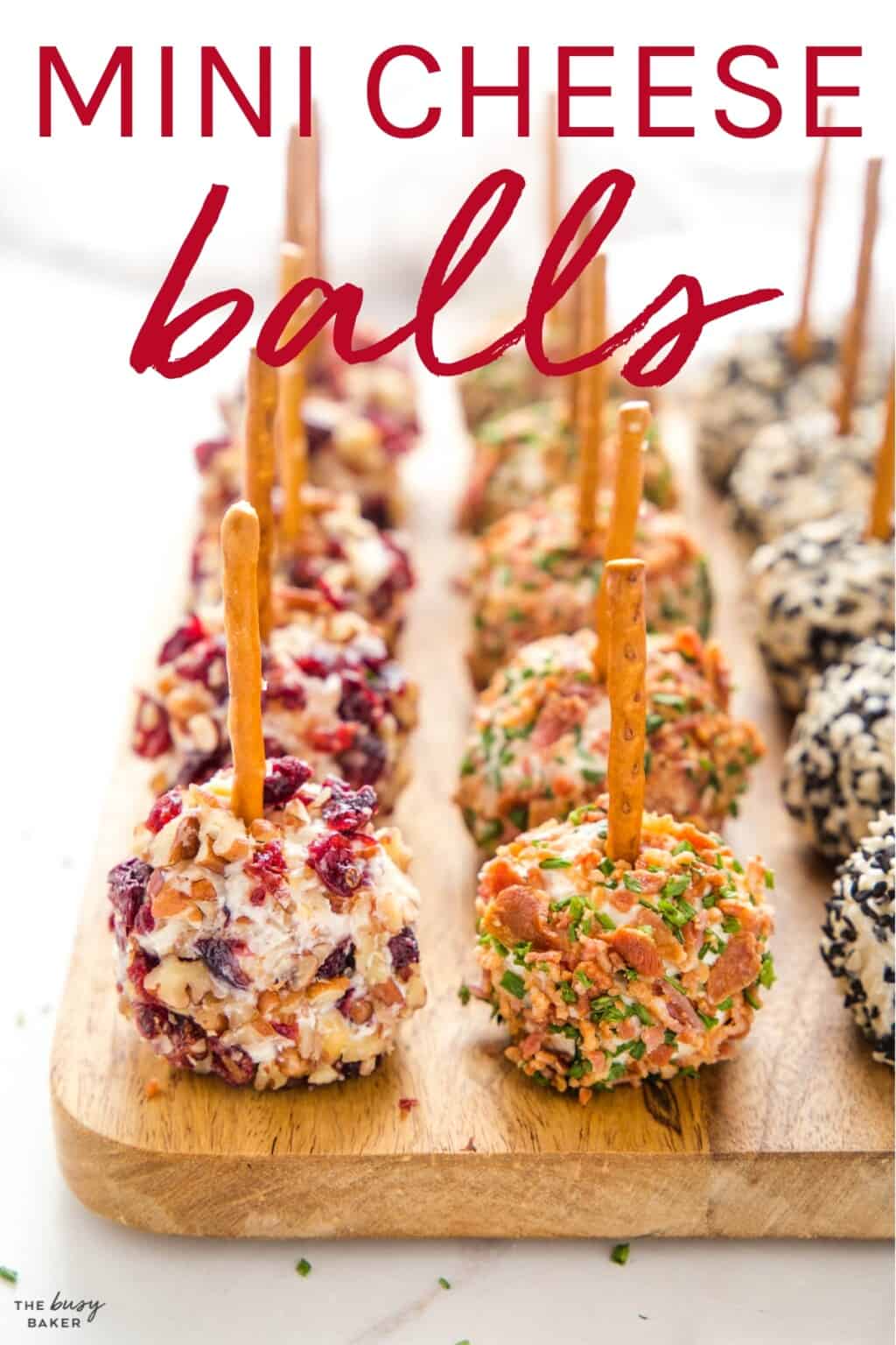 Mini Cheese Ball Bites - The Busy Baker