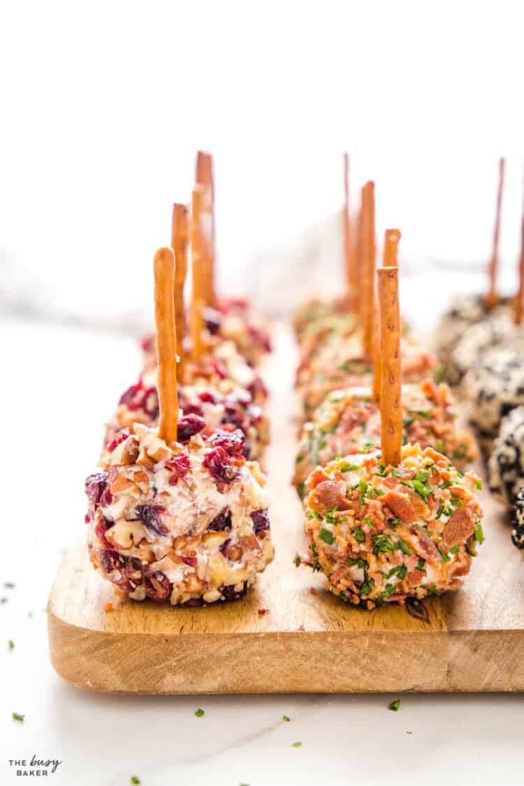 Mini Cheese Ball Bites - The Busy Baker