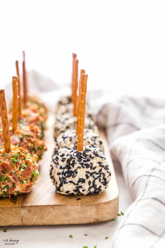 Mini Cheese Ball Bites - The Busy Baker