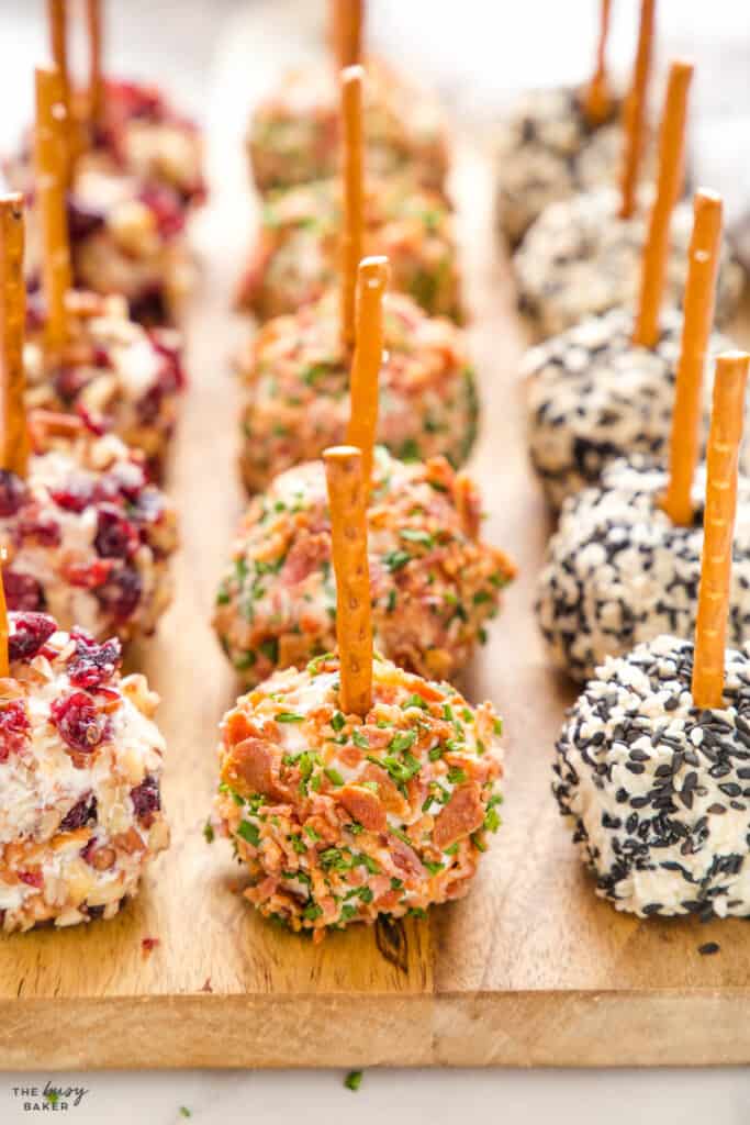 Mini Cheese Ball Bites - The Busy Baker
