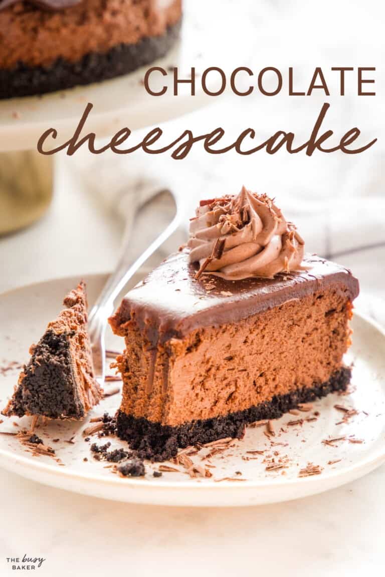 Chocolate Cheesecake - The Busy Baker