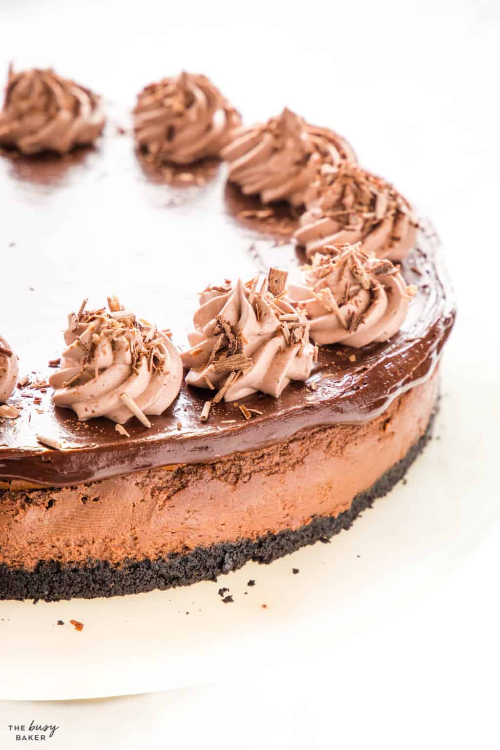 Chocolate Cheesecake - The Busy Baker