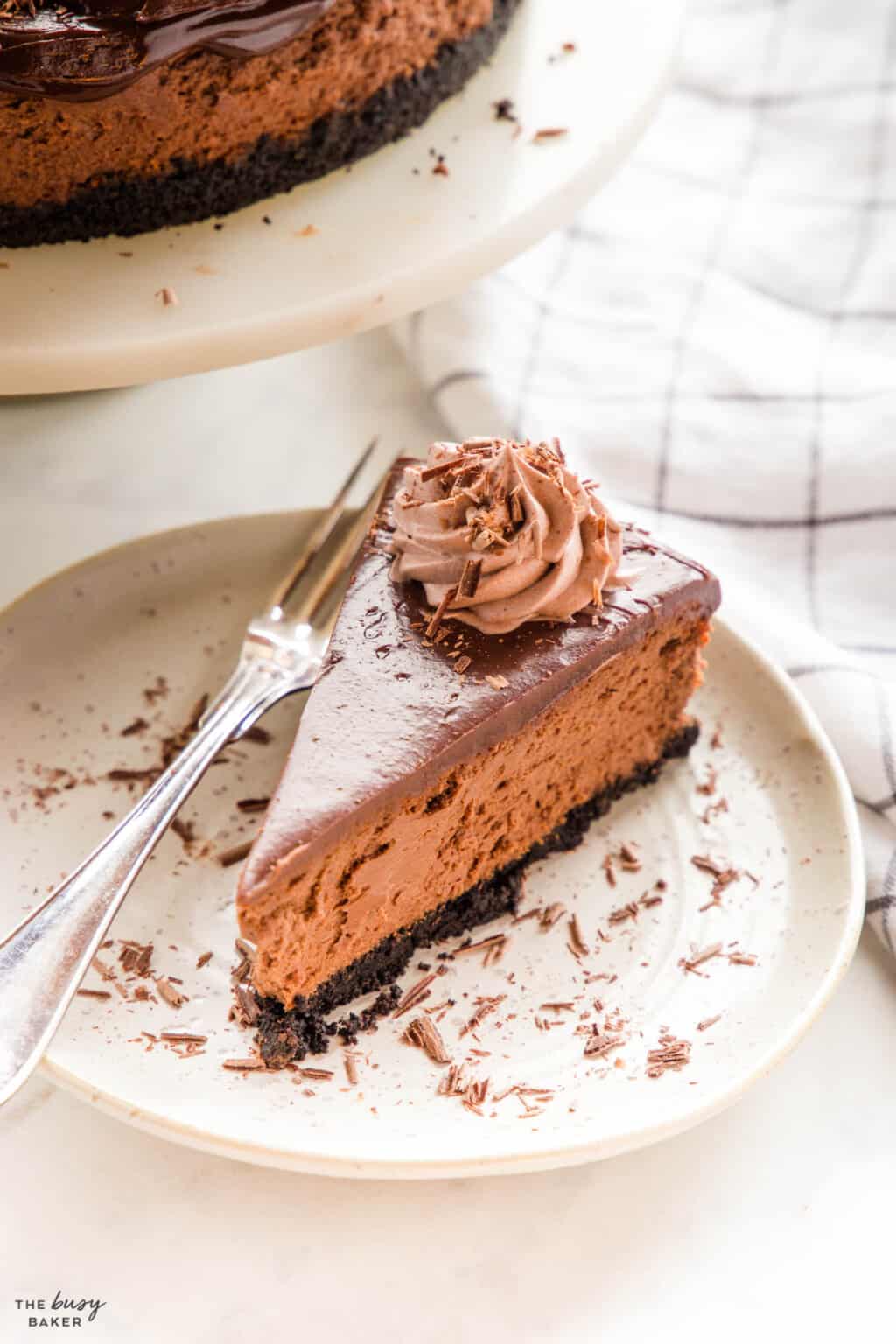 Chocolate Cheesecake - The Busy Baker