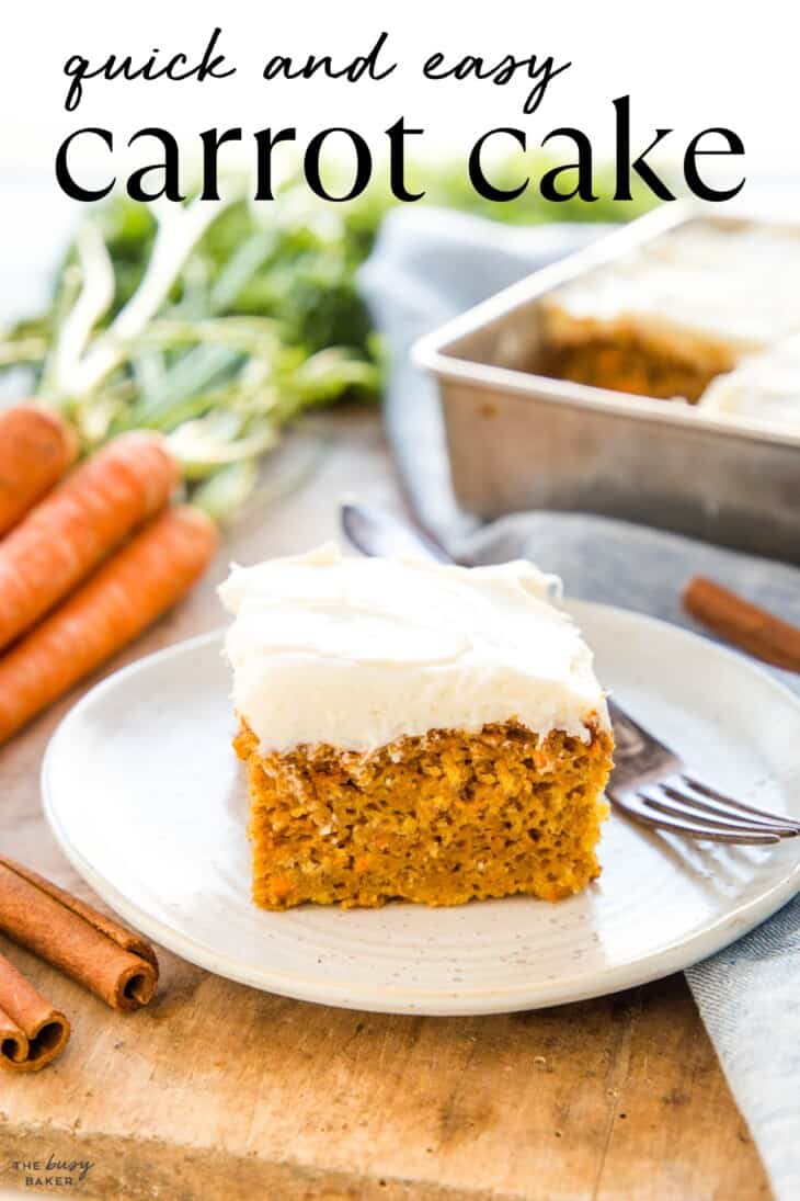 Easy Carrot Cake - The Busy Baker