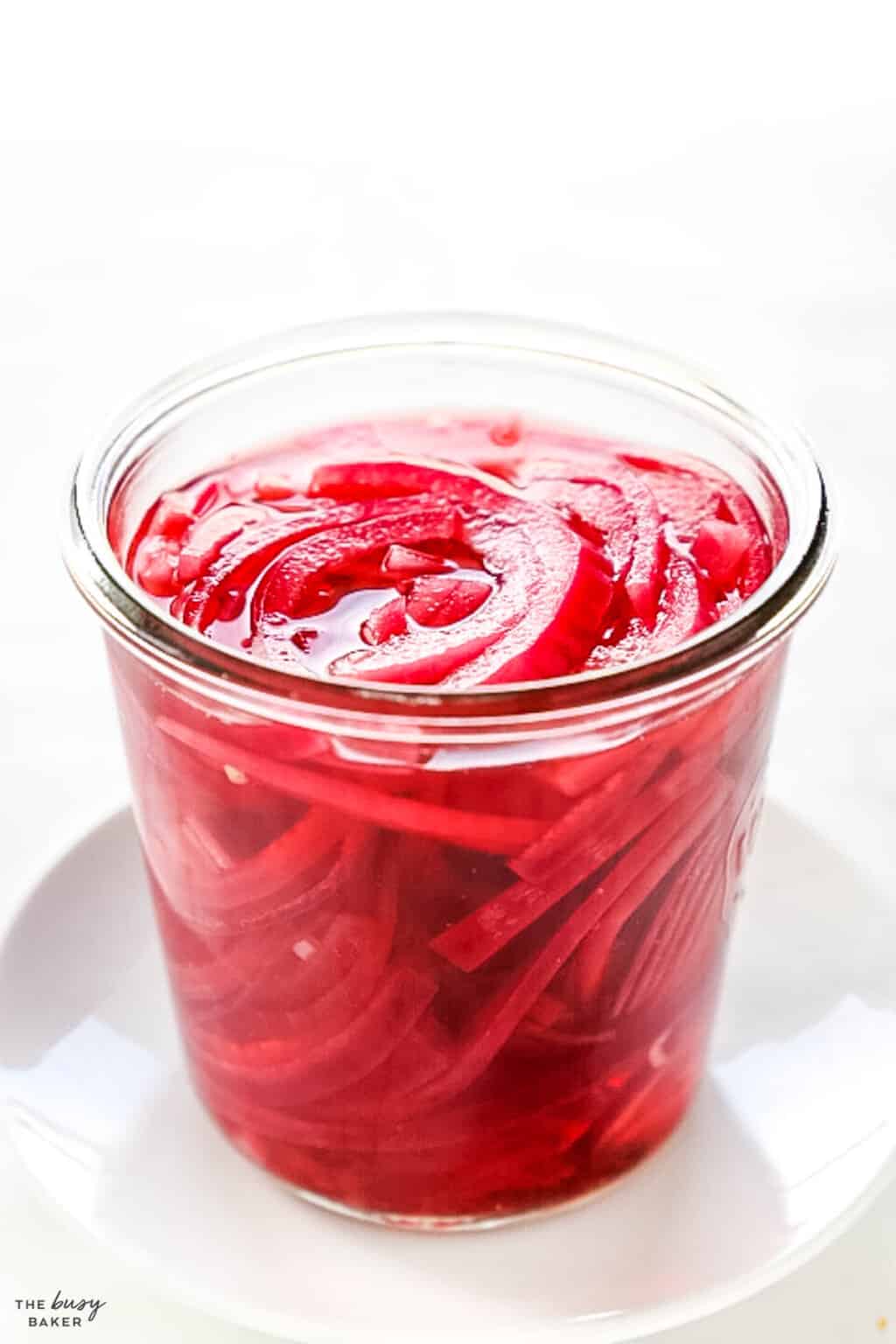 Pickled Red Onions - The Busy Baker