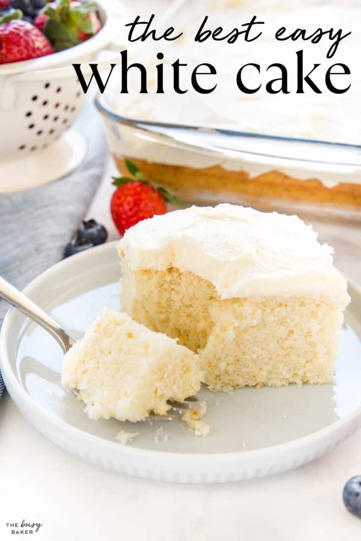 White Cake - The Busy Baker