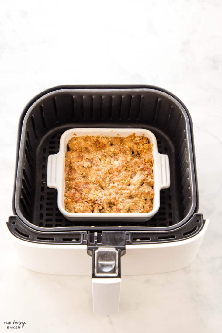 Air Fryer Apple Crisp - The Busy Baker