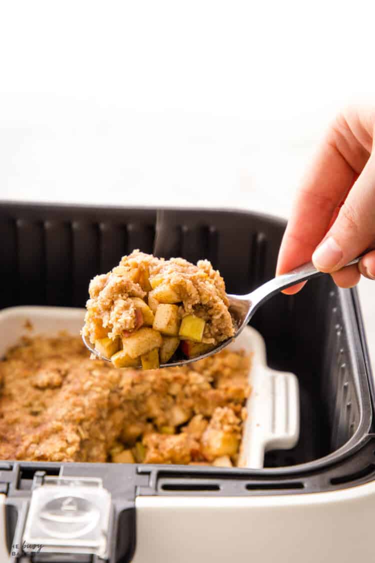 Air Fryer Apple Crisp - The Busy Baker