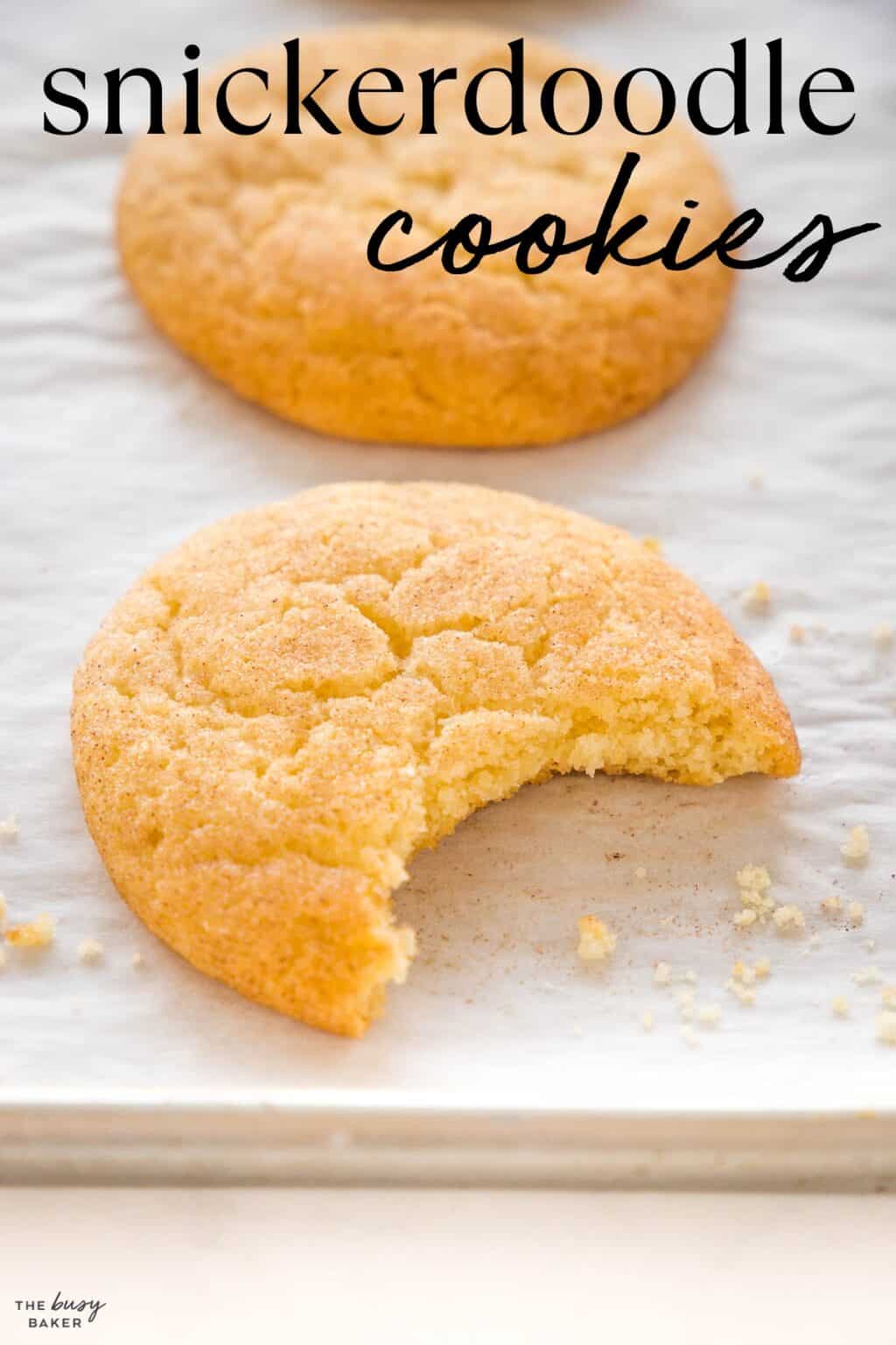 Snickerdoodle Cookies - The Busy Baker