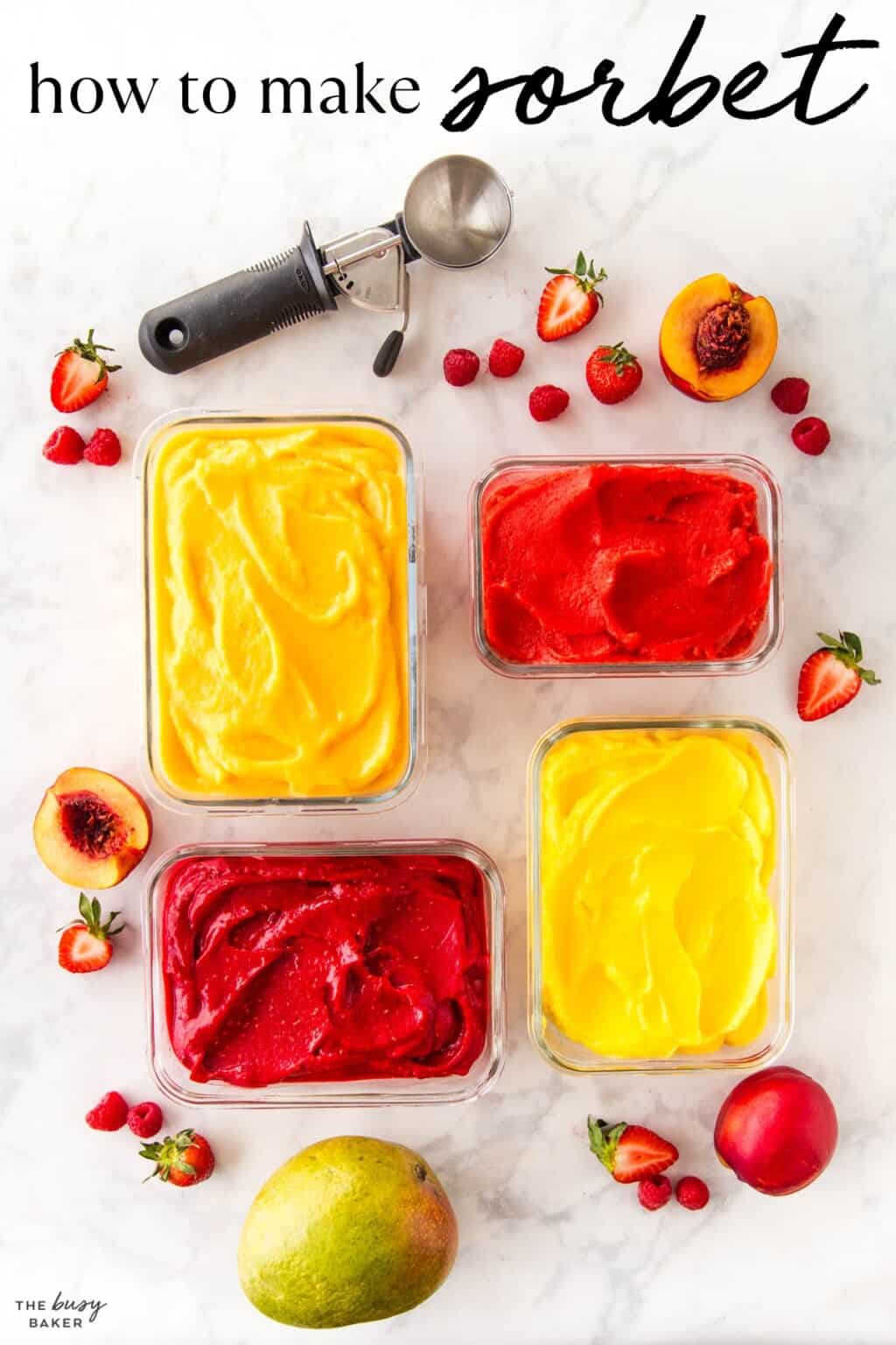 How to Make Sorbet - The Busy Baker