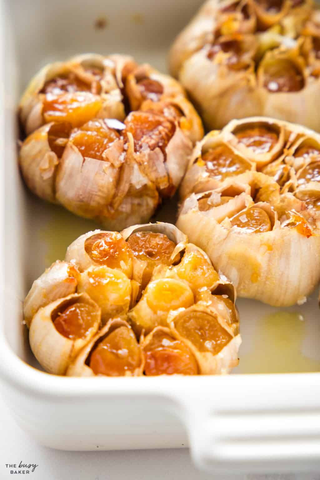Roasted Garlic - The Busy Baker