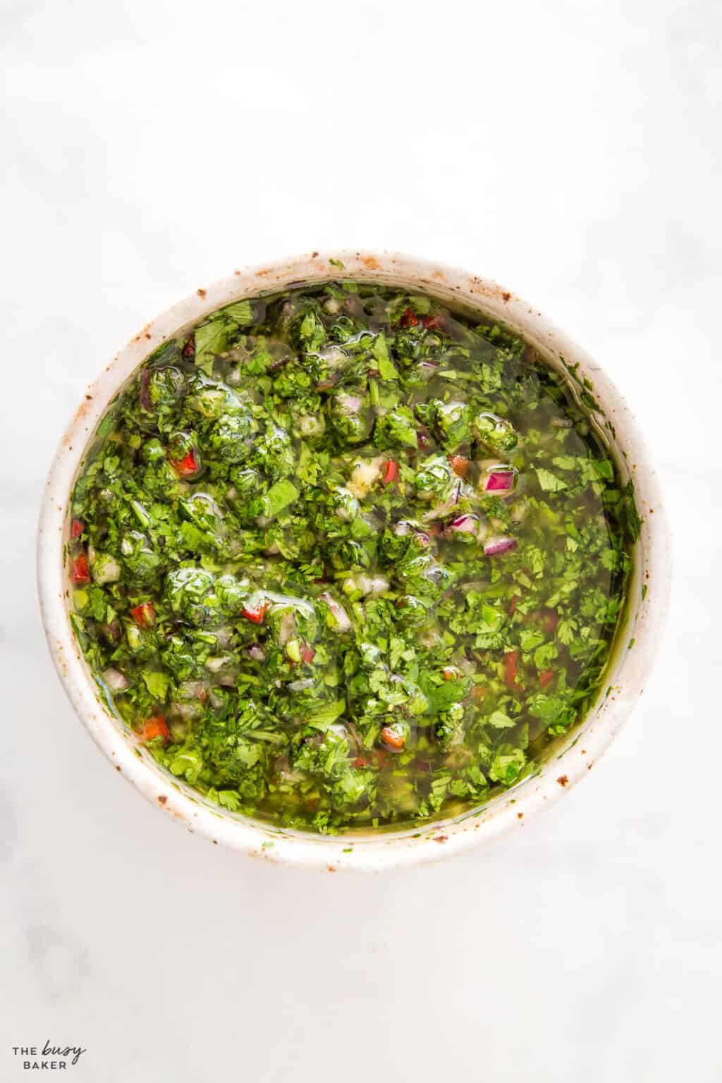 Chimichurri Sauce - The Busy Baker