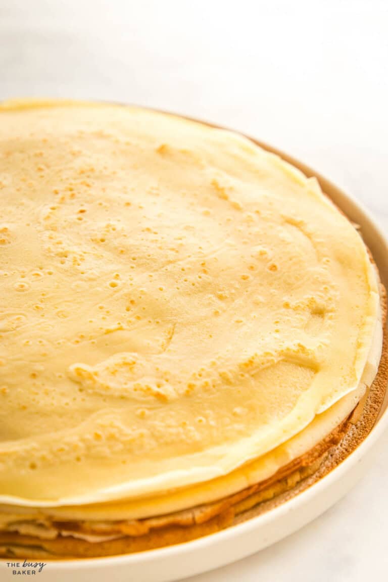 Crepe Recipe - The Busy Baker