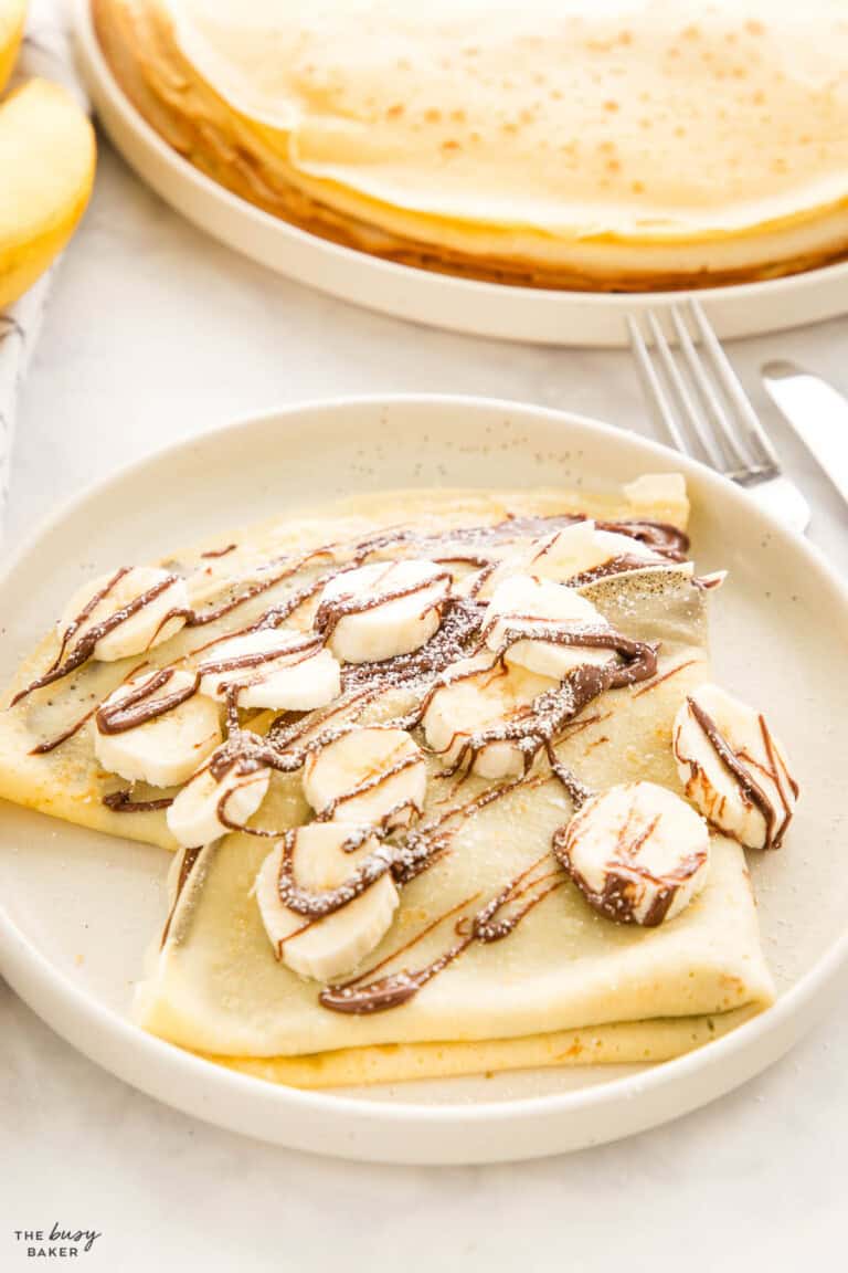 Crepe Recipe - The Busy Baker