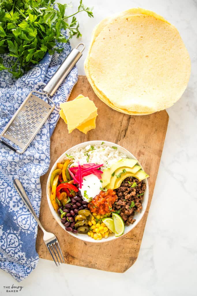 Burrito Bowl - The Busy Baker