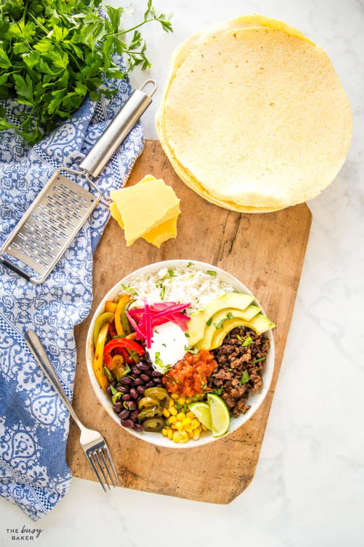 Burrito Bowl - The Busy Baker