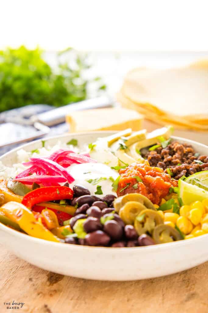 Burrito Bowl - The Busy Baker