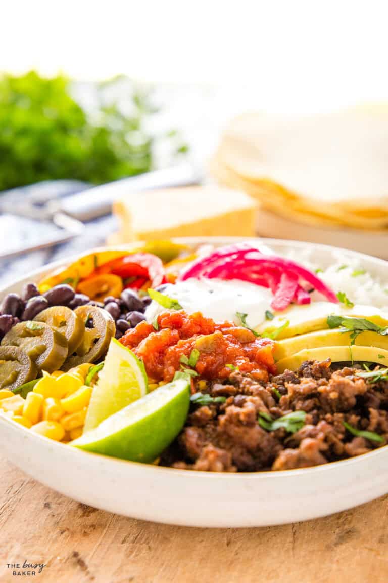 Burrito Bowl - The Busy Baker