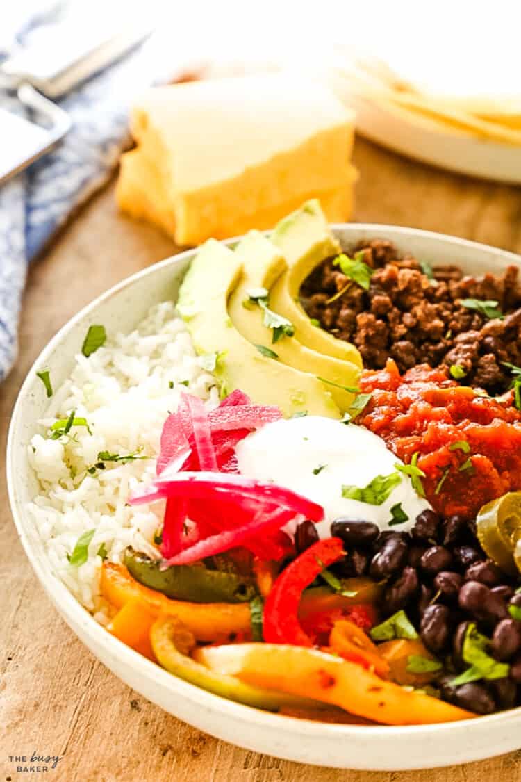 Burrito Bowl - The Busy Baker